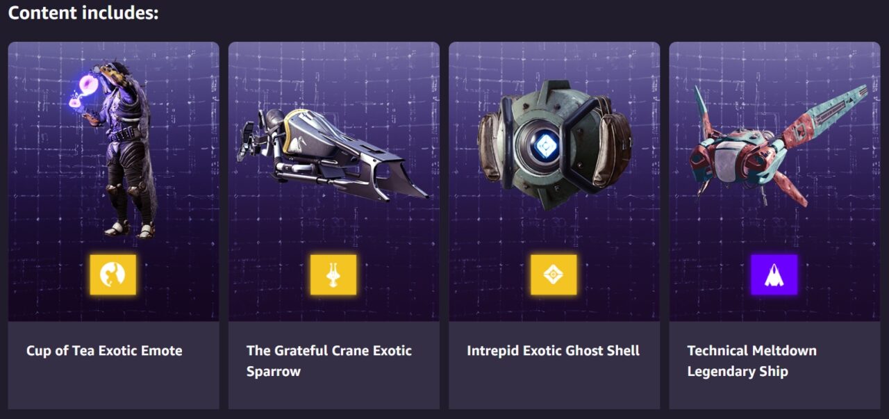 Destiny 2: Twitch Prime Gaming Rewards For November 2021