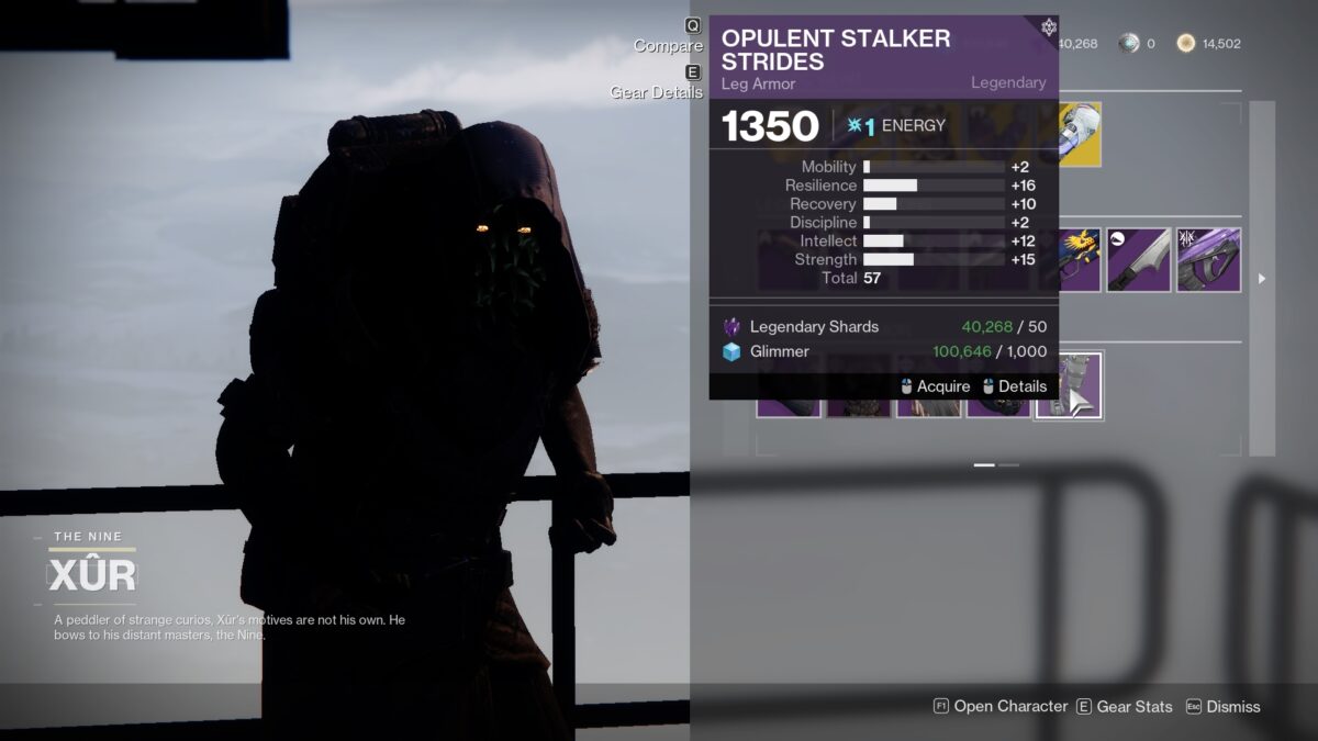 Destiny 2 Xur Location This Week: Weapons, Armor (October 7 - 11)