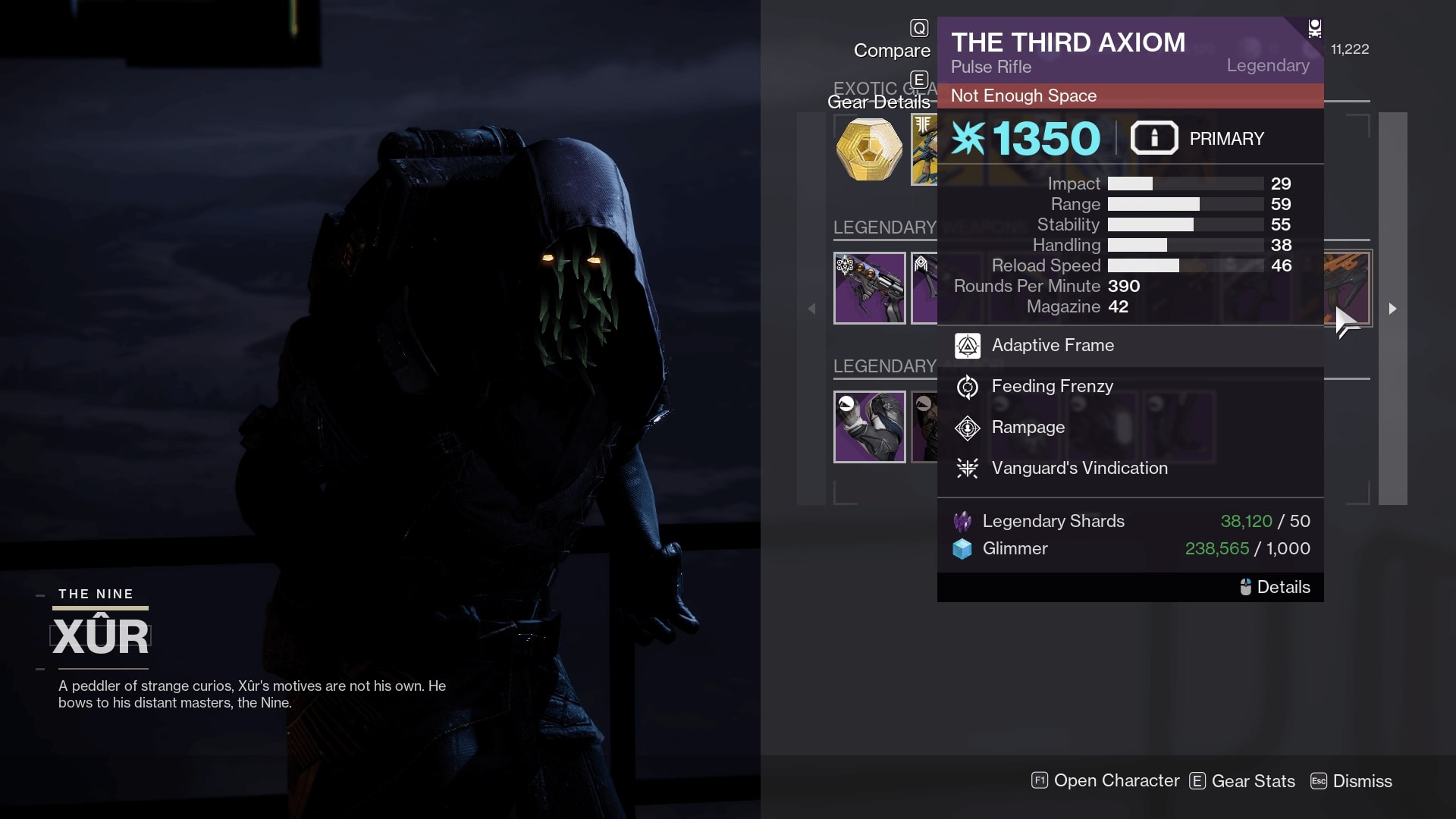Where Is Xur Today In Destiny 2? Location And Exotic Inventory ...