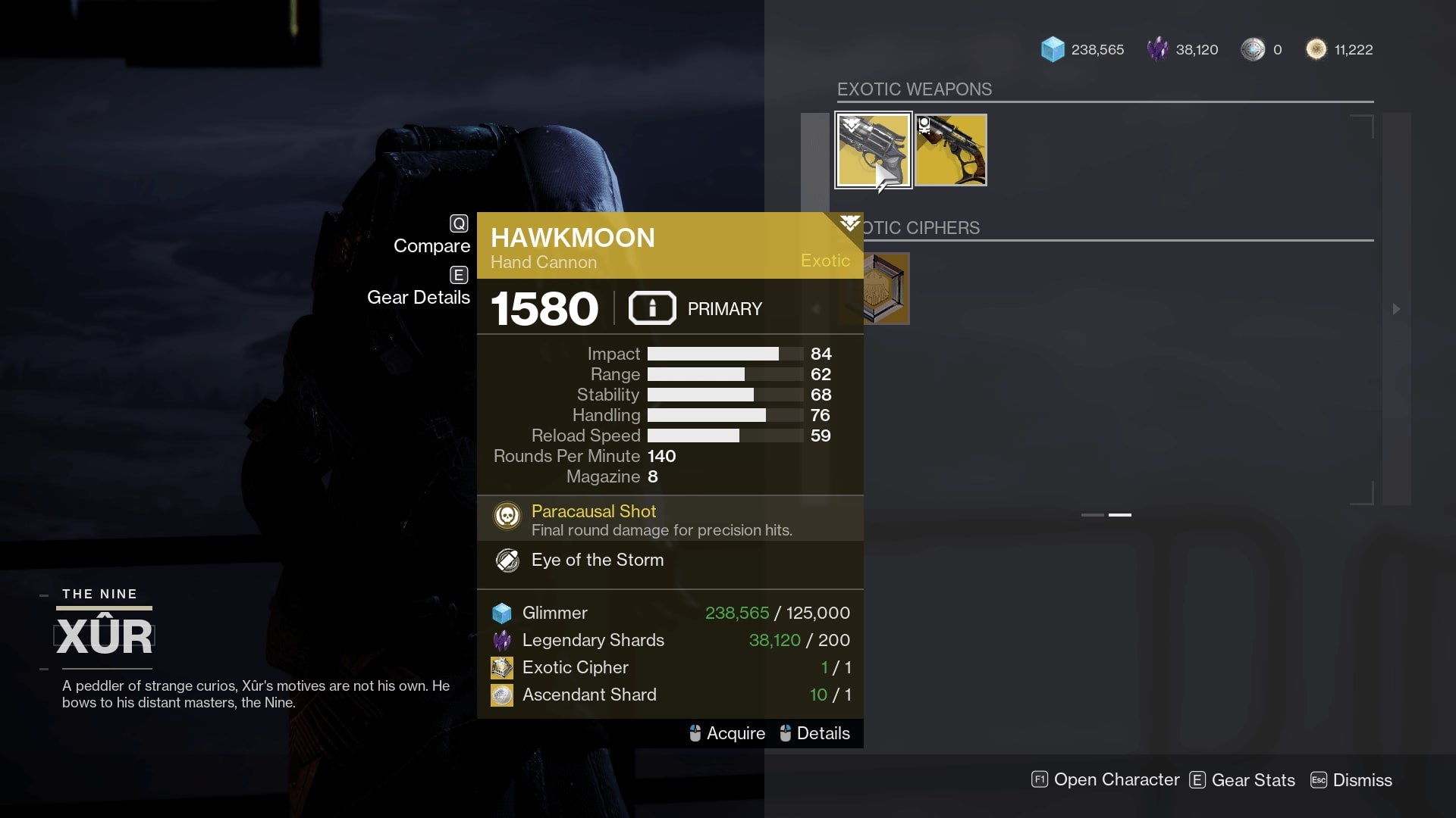 Where Is Xur Today In Destiny 2? Location And Exotic Inventory ...