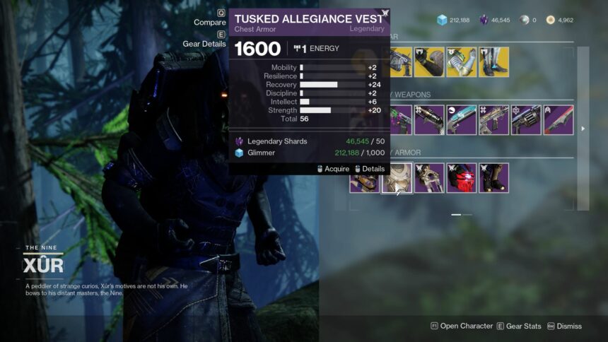 Where Is Xur Today In Destiny 2? Location And Exotic Inventory (Nov 3 ...