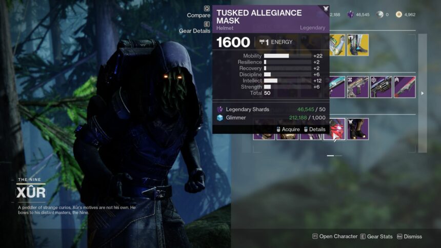 Where Is Xur Today In Destiny 2? Location And Exotic Inventory (Nov 3 ...