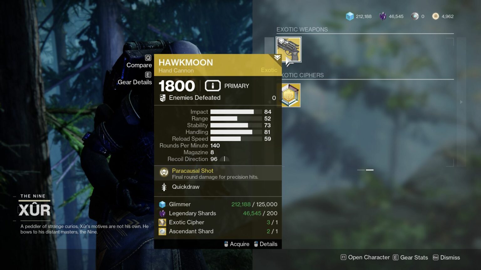 Where Is Xur Today In Destiny 2? Location And Exotic Inventory (Nov 3 ...