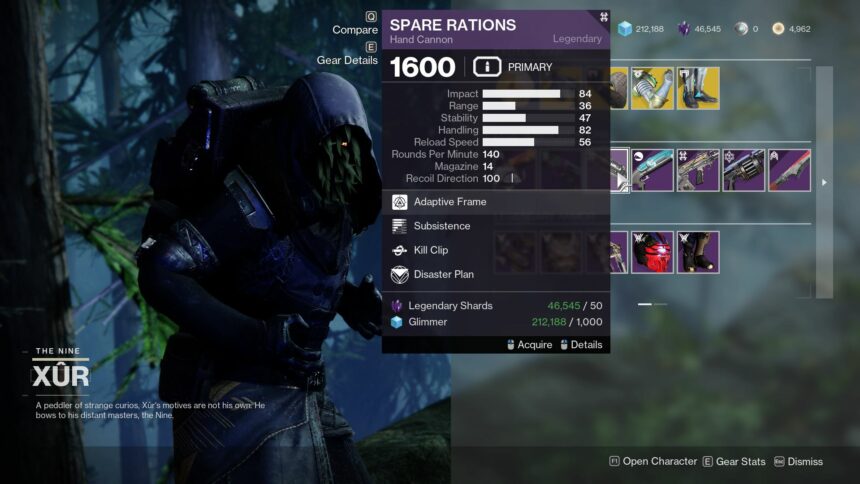 Where Is Xur Today In Destiny 2? Location And Exotic Inventory (Nov 3 ...