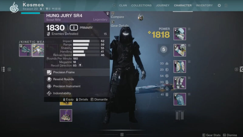 Destiny 2: All Into The Light Weapons Perk Pools Detailed