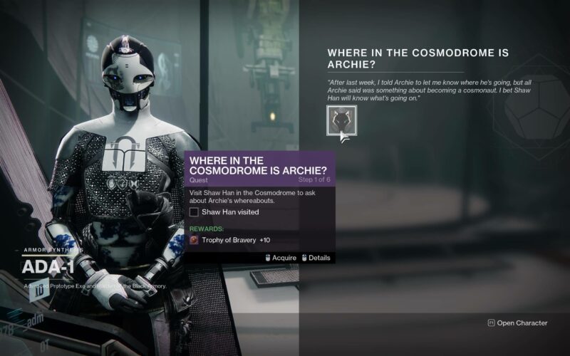 Destiny 2 Where Is Archie Quest Complete Guide