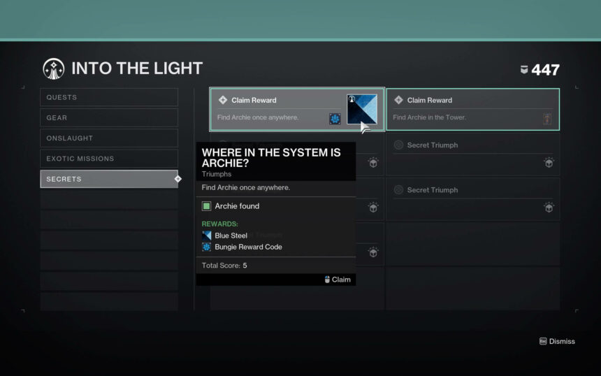 Destiny 2 Where Is Archie Quest Complete Guide