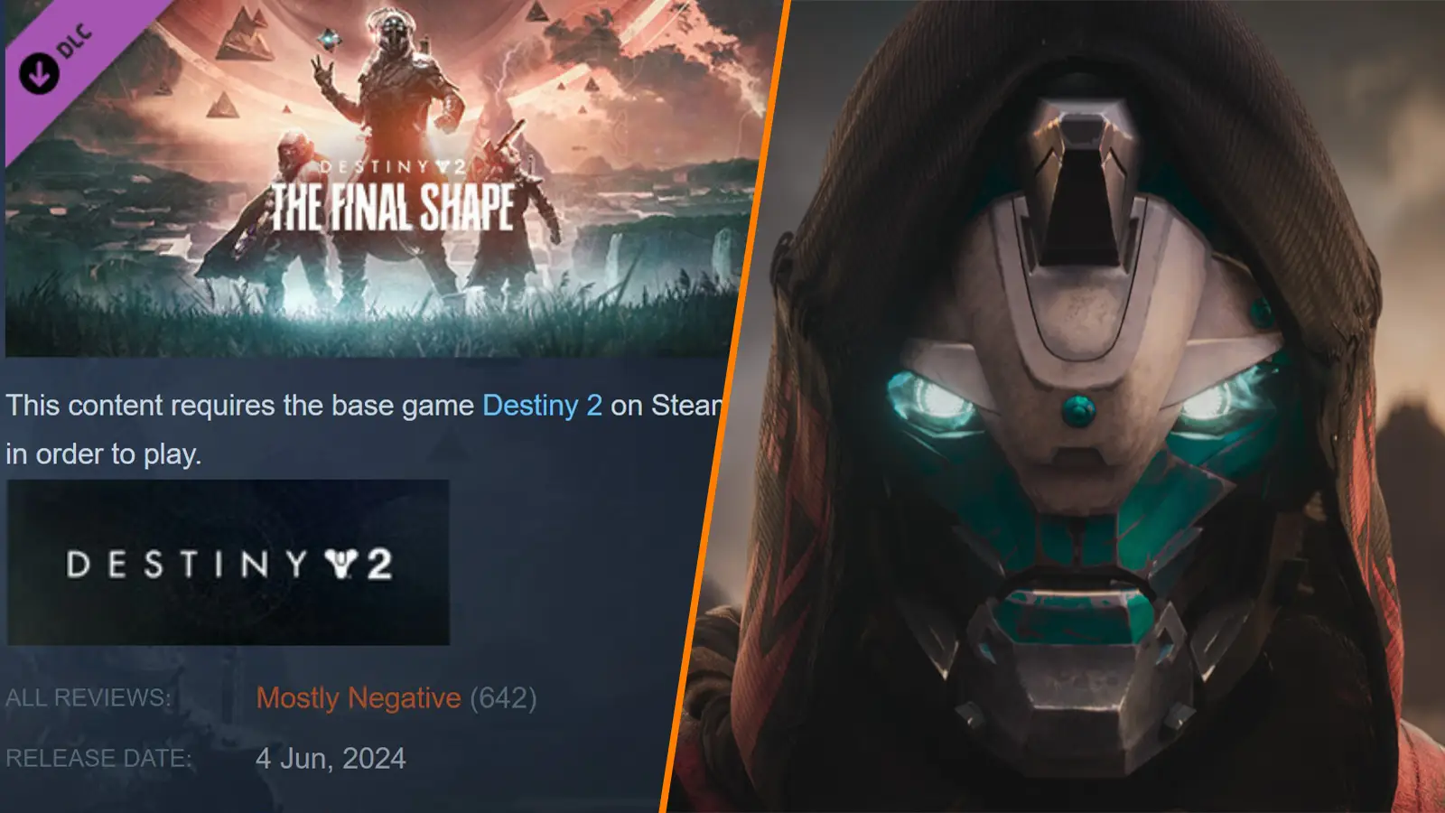 Destiny 2 The Final Shape Drops To Mostly Negative Reviews On Steam ...